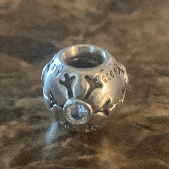 Pandora | Jewelry | Authentic Pandora Blue Cubic Zirconia Retired ...